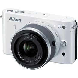 Hybrid - Nikon 1 J2 - Weiß + Objektiv 30-110 mm