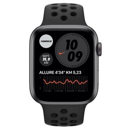 Apple Watch (Series 5) 2019 GPS 40 mm - Aluminium Space Grau - Nike Sportarmband Anthrazit/Schwarz