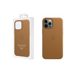 Apple-Leder Case iPhone 12 Pro Max - Magsafe - Leder Braun