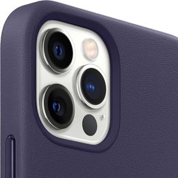 Apple-Leder Case iPhone 12 Pro Max - Magsafe - Leder Violett