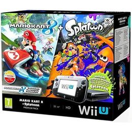 Nintendo Wii U Premium 32GB - Schwarz + Mario Kart 8 + Splatoon