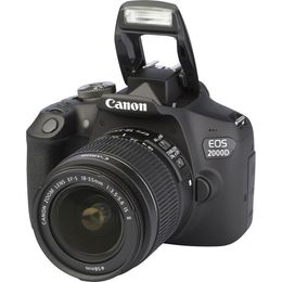 Reflex Canon EOS 2000D - Schwarz + Objektiv EFS 18-55mm