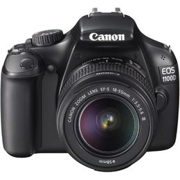 Spiegelreflexkamera EOS 1100D - Schwarz + Canon Zoom Lens EF-S 18-55mm f/3.5-5.6 III f/3.5-5.6 III