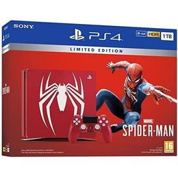 Sony PlayStation 4 Slim 1000GB - Rot - Limited Edition Marvel’s Spider-Man + Marvel’s Spider-Man