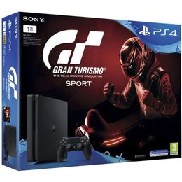 Sony PlayStation 4 Slim 1000GB - Schwarz + Gran Turismo Sport