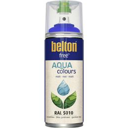 Belton - free Lackspray Acryl-Wasserlack 400 ml enzianblau matt Wasserlack