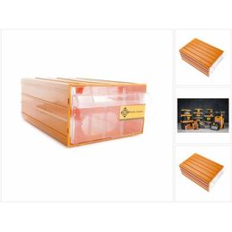 FORTE Tools K-55 Aufbewahrungsbox in 21.2x30.2x12.6 cm, Schubladenbox, Transparent, Kunststoff, mit 1 Schublade, mit Schienensystem kombinierbar (