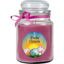 Duftkerze als Ostergeschenk ( Lavendel-Duft ), Design: Ostereier - Kerze als Osterdeko - 500g. Wachs mit ca. 110 Stunden Brenndauer - Lila