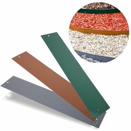 Rasenkanten Metall 13.5cm x 120cm Beeteinfassung Beetumrandung Beetbegrenzungen, Color:grau - Farbe: Grau