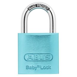 Abus Vorhangschloss 645TI Baby Lock in hellblau in hellblau und rosa - hellblau