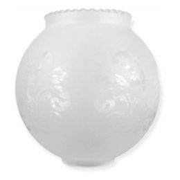 Lampenschirm aus mattem Kugelglas mit zwei Mündungen von 14 cm Mündung von 4 cm