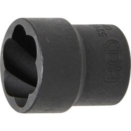 BGS-technic Bgs Technic - Spiral-Profil-Steckschlüssel-Einsatz / Schraubenausdreher Antrieb Innenvierkant 12,5 mm (1/2) sw 22 mm