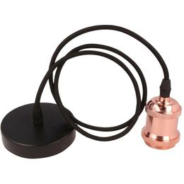 Led Line - E27 Aluminium led Hängelampe Hängeleuchte Pendelleuchte Lampe 1 Meter Schnur in Rose Gold