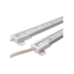 Meditrade GmbH WASSERDICHTES ALUMINIUM-STANGENPROFIL 1 METER MIT 72 LEDS 5630 7020 5050 14W Naturweiß SMD 5630 - Naturweiß