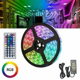 2M led Streifen set . rgb led Stripe 5050 smd. led Strip 30 LEDs. led not wasserdicht(IP20). mit 44 Tasten Fernbedienung - Tolletour