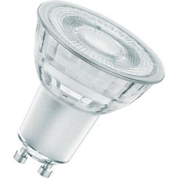 Osram Superstar dimmbare LED-Lampe mit besonders hoher Farbwiedergabe (CRI90) für GU10-Sockel, klares Glas ,Warmweiß (2700K), 350 Lumen, Ersatz für