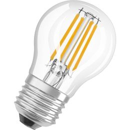Osram - Filament led Lampe mit E27 Sockel, Tropfenform, Warmweiss (2700K), 6W, Ersatz für 60W-Glühbirne, led Retrofit classic p