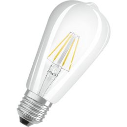 Osram Superstar dimmbare LED-Lampe mit besonders hoher Farbwiedergabe (CRI90) für E27-Sockel, Filament-Optik ,Kaltweiß (4000K), 730 Lumen, Ersatz für