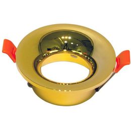 Barcelona Led - Fester runder Downlight-Ring für dichroitische Glühbirne GU10 / MR16 Farbe Gold­far­ben - Gold­far­ben