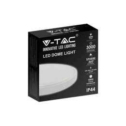 V-TAC - VT-8630W-RD 30W led Deckenleuchte IP44 rund weiß 360° modernes Design 4000K - sku 7622 - Weiß