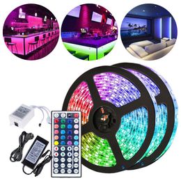 HENGDA 2M LED Streifen set . RGB LED Stripe 5050 SMD. LED Strip 30 LEDs. LED not wasserdicht(IP20). mit 44 Tasten Fernbedienung