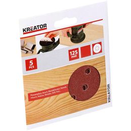 Varo Kreator Exzenterschleifblätter ø 125 mm G120 Holz-Schleifblätter 5 Stück - ø 125 mm