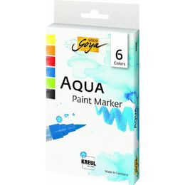 Kreul Solo Goya Aqua Paint Marker 6er Set Aquarellstifte Aquarell