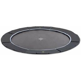 EXIT Dynamic ebenerdiges sports Trampolin ø366cm - schwarz