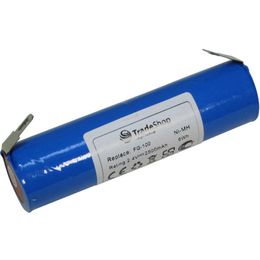 TRADESHOP Premium Ni-MH Akku, 2,4V / 2500mAh / 6Wh für Kenwood Grati FG100 FG150 FG200 Ariete Grati Käsereibe ersetzt SY9541 - Trade-shop