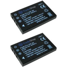 TRADESHOP 2x Hochwertiger Trade-shop Kamera Li-Ion Akku 1400mAh für medion md 41856 md 85146 DC5300 DC5390 DC6300 medion MD41856 MD85146 Casio QV-R3 QV-R4