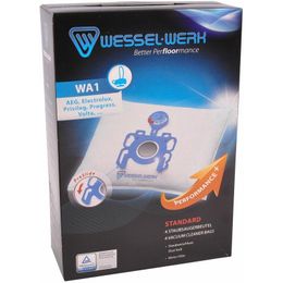 Wessel Werk - 4 x,WA1 = Swirl A07 Staubsaugerbeutel aeg Electrolux Privileg Progress Volta