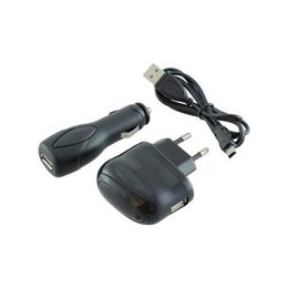 TRADESHOP 4in1 zubehör set: Netzteil usb Ladekabel kfz Kabel Datenkabel Adapter für Garmin Approach G3 G5 G6 G-3 G-5 G-6 Astro 220 320 Dakota 10 20 Edge 200