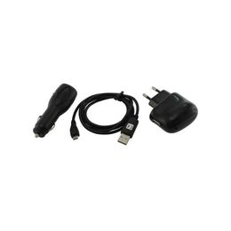 TRADESHOP 4in1 zubehör set: Netzteil usb Ladekabel kfz Kabel Datenkabel Adapter für lg P-920 optimus 3D P-970 Optimus black P-990 Optimus speed Sony Ericsson