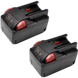 TRADESHOP 2x Trade-shop Li-Ion Akku 28V 3000mAh Ersatz für aeg Milwaukee V28BS V28CS V28H V28HX V28IW V28MS V28PD V28SG V28SX V28VC Flex Würth 28V-Akku ersetzt