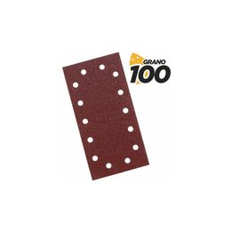 10er-Pack Schleifpapier mit Klettverschluss für Schleifmaschine bl0123 - 100er Körnung - rechteckiges Format - Blim