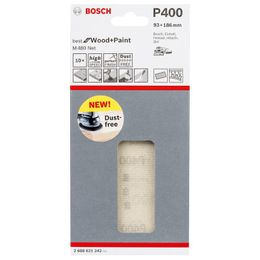 Bosch - Netzstruktur-Schleifblätter m 480 93x186 mm, Körnung: K400 Körnung, Packungsinhalt: 10 Stück
