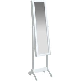 Maison Exclusive - Standspiegel Weiß 34x37x146 cm - Weiß