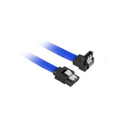 Sharkoon Kabel SATA III 90° sleeve 0,30m blau (4044951016488)