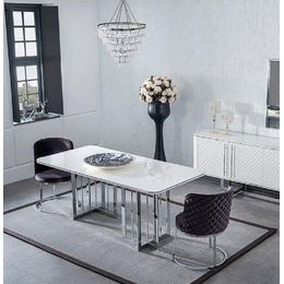 JVmoebel Esszimmer-Set Design Möbel Esszimmer Esstisch Luxus 4х Stühle Neu Einrichtung