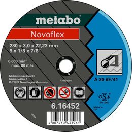 Metabo Novoflex 100x2,5x16,0 Stahl, Trennscheibe, gerade Ausführung (616446000)