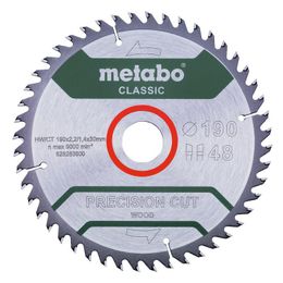 Metabo - Sägeblatt 'precision cut wood - classic', 190x2,2/1,4x30 Z48 wz 15° (628283000)