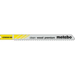 5 U-Stichsägeblätter 'clean wood premium' 82/ 2,5 mm, BiM, Universalschaft (6239 - Metabo