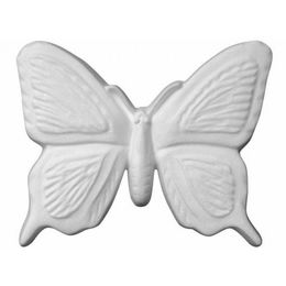 Decosa - 4x 3D Wandtattoo Papillon aus Polystyrol, Wandsticker Schmetterling, Wandaufkleber, Wanddeko Wandtatoo, Ornament, Relief