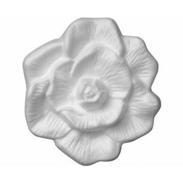 4x Decosa 3D Wandtattoo Rose aus Polystyrol, Wandsticker Blume, Wandaufkleber, Wanddeko Wandtatoo, Ornament, Relief