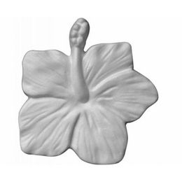 4x Decosa 3D Wandtattoo Hibiskus aus Polystyrol, Wandsticker Blume, Wandaufkleber, Wanddeko Flower, Wandtatoo, Ornament, Relief