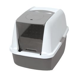 CATIT Katzentoilette mit Abdeckung und Airsift-Filtersystem - Standard