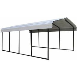 ShelterLogic Shelter Logic Metall Carport Neapel 600 x 370 x 260 cm schwarz/grau 22,57 m²