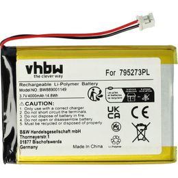 vhbw - Akku kompatibel mit Tigerbox Touch Hörspielbox (4000mAh, 3,7V, Li-Polymer)