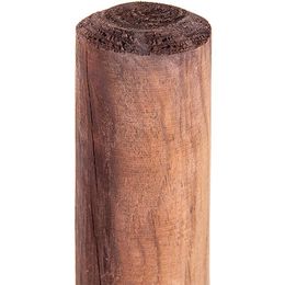 HAAGA Haga - Holzpalisade 10 Stk. 8cmØ x 50cm Höhe Holzpfahl Baumpfahl Pfahl Zaunpfahl