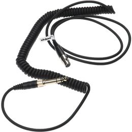 vhbw - Audio aux Kabel kompatibel mit akg K271 mk ii, K701, K702, K712 Kopfhörer - Audiokabel 3,5 mm Klinkenstecker, 100 - 300 cm, Schwarz